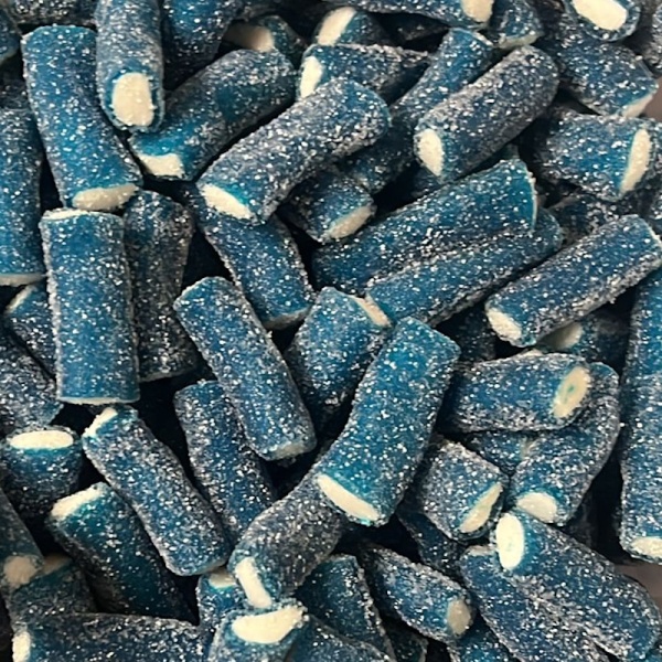 Blue Raspberry Fizzy Bites Tubes Pick & Mix Sweets Kingsway 100g