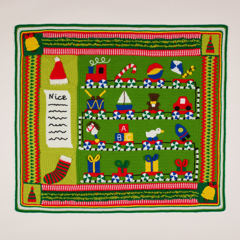 Sirdar Christmas CAL 2025 Crochet Along Santa's Workshop Blanket - 15 x ...