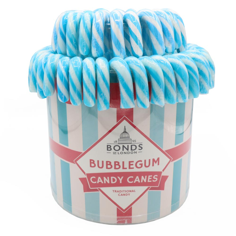 Bubblegum Blue Candy Canes Bonds of London 100g (5 x 20g)