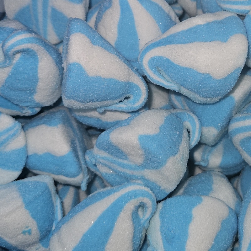 Blue Raspberry Marshmallow Ice Cream Whips Pick & Mix Sweets Fini 100g