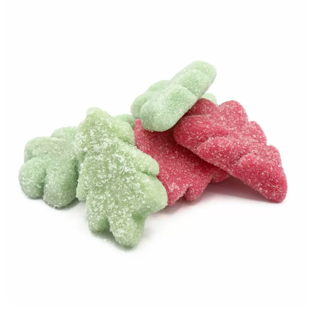 Green & Red Fizzy Candy Canes Christmas Pick & Mix Sweets Kingsway 100g