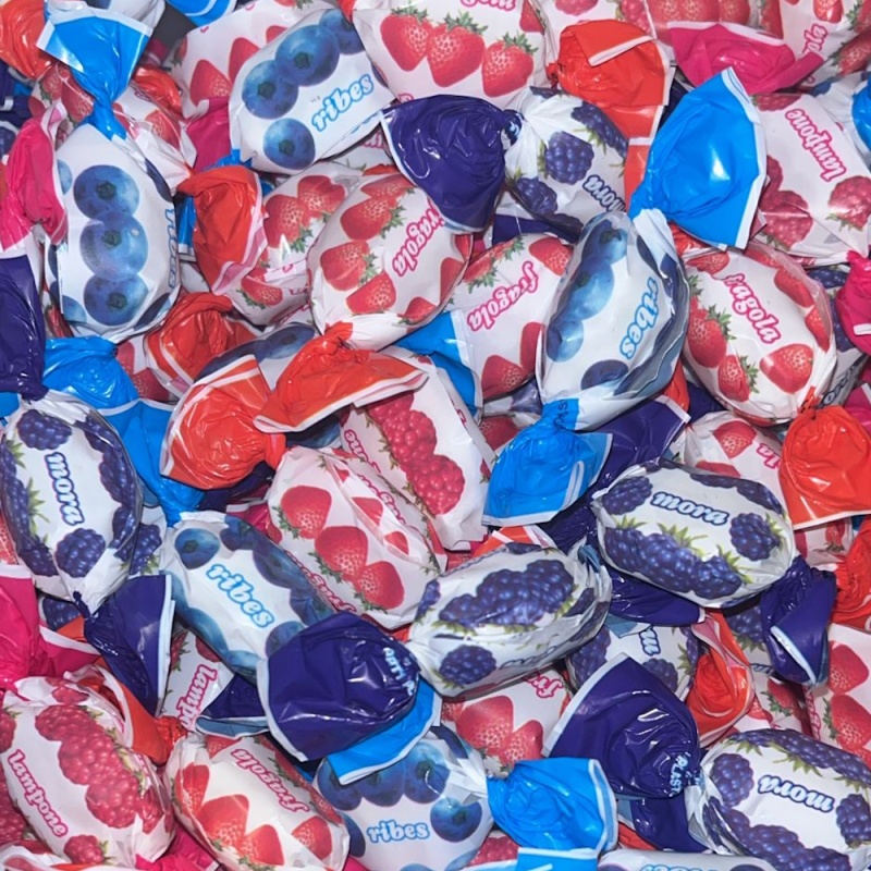 Wild Berry Fruits Filled Hard Candies Italian Pick & Mix Sweets Liking 1kg